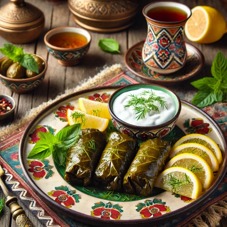 Turkish Stuffed Grape Leaves (Dolma) Recipe: A Taste of Tradition ...