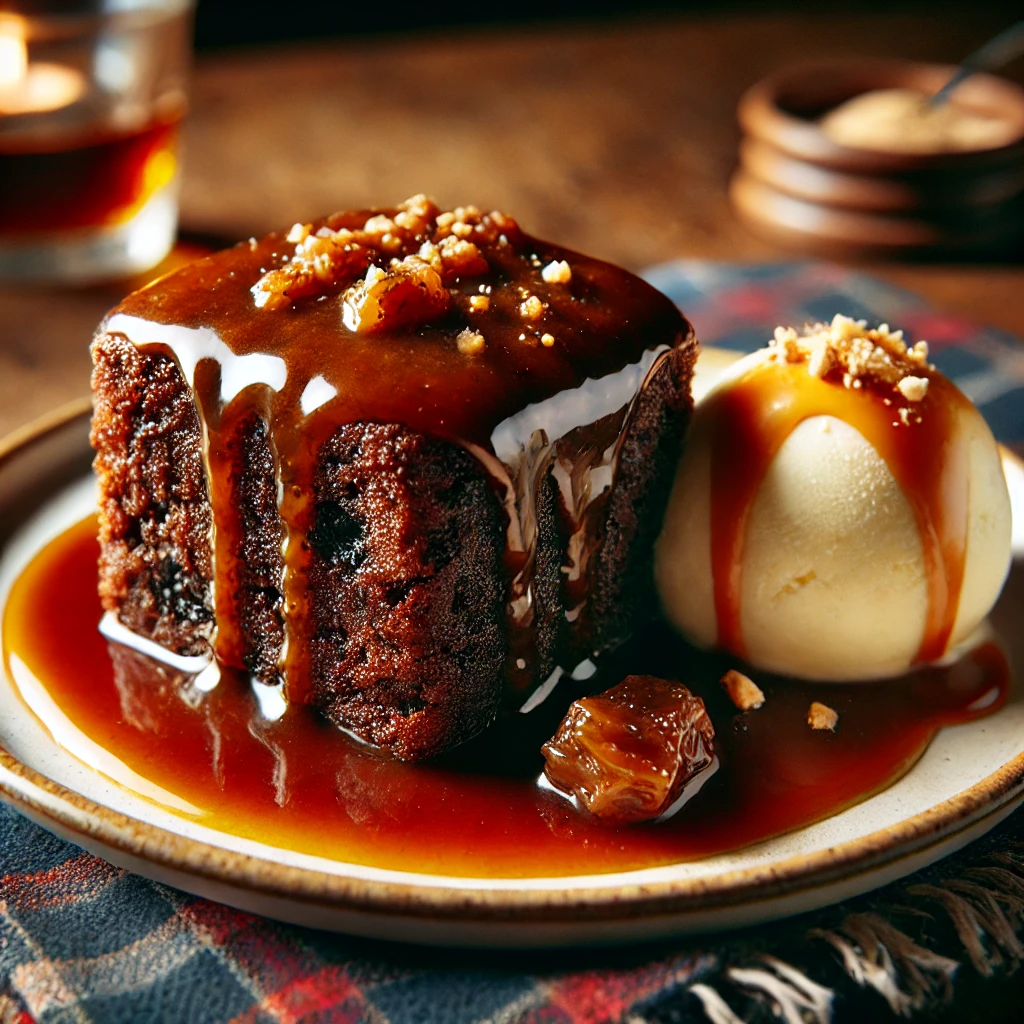 Recipe for Traditional Scottish Sticky Toffee Pudding - Hungry and Chill